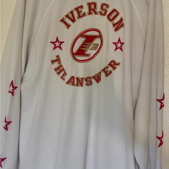 Reebok | Jackets & Coats | Reebok Iverson The Answer White Jacket ...